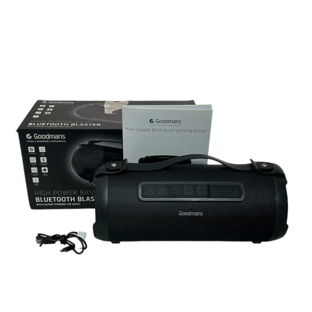 Pre-owned Goodman's High Power Bass Bluetooth Blaster Portable Speaker ...